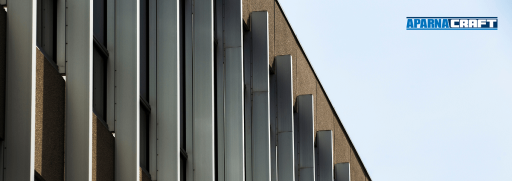 vertical fins facade - APARNA-CRAFT EXTERIORS PVT LTD